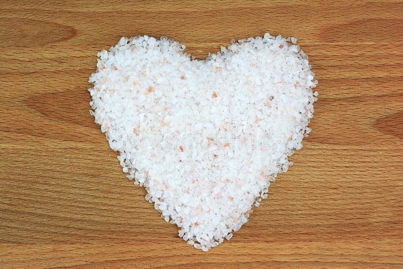 Sea salt heart stock photo. Image of gourmet, marine - 37126938