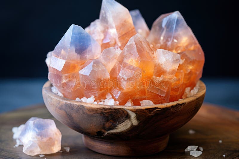 Himalayan Salt Lamp in a Cozy Minimalist Style Room. Himalayan Salt ...