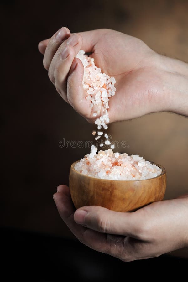 HImalayan Salt stock image. Image of crystal, hands, grains - 57396177