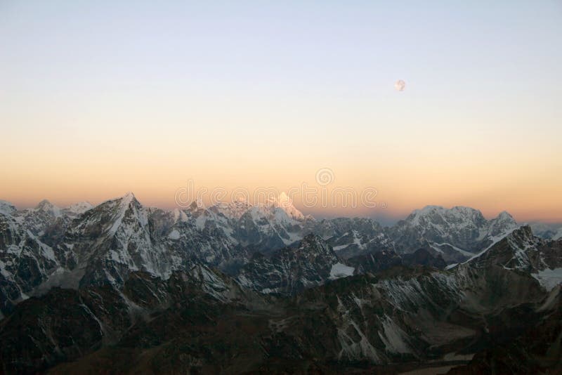Himalayan Sunrise - Nepal stock photo. Image of backpacking - 1032126