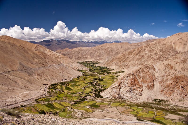 Himalayan Valley, Ladakh, India Stock Photo - Image of adventure ...