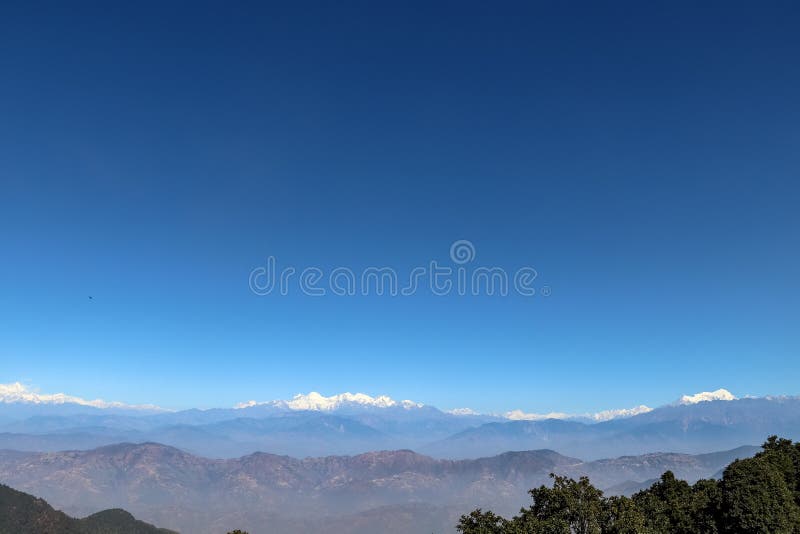 Himalayas As Seen from Kathmandu, Nepal. Stock Image - Image of scenery ...