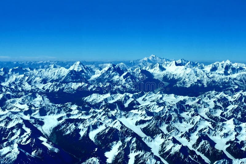 The himalayas and the k2 stock photo. Image of aerial - 34187174