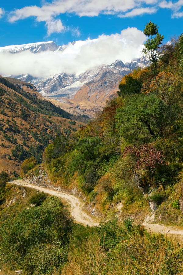 Himalayan mountain road stock photo. Image of landscape - 12839094
