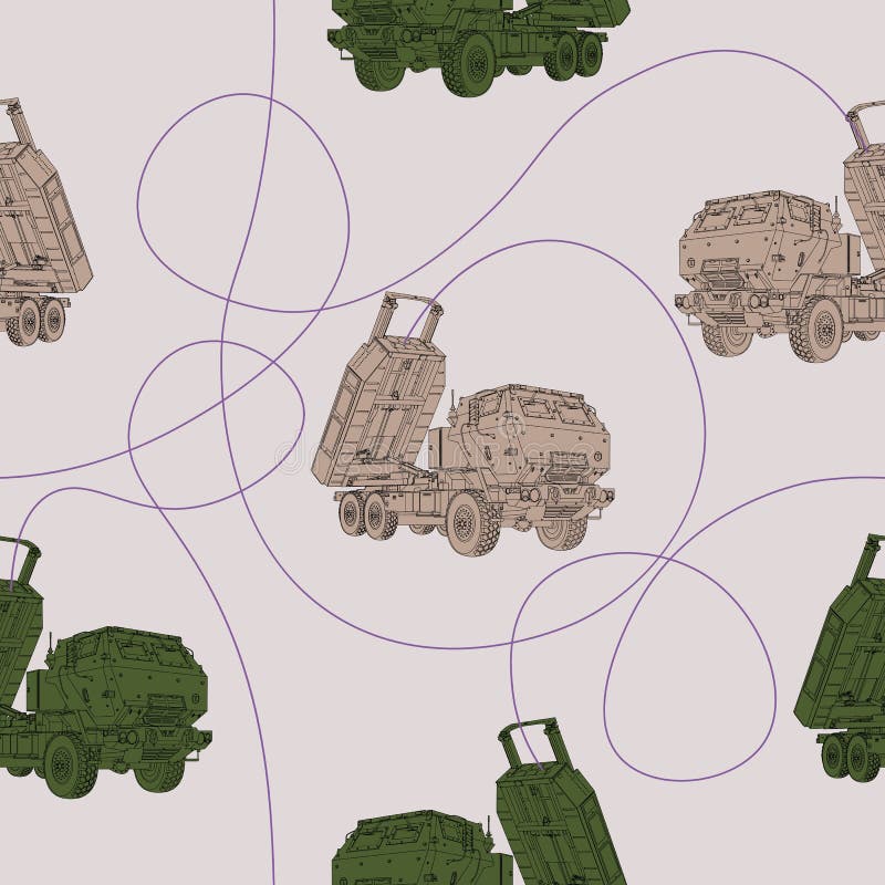 HIMARS with Strokes Pattern. Artillery Rocket System Stock Vector ...