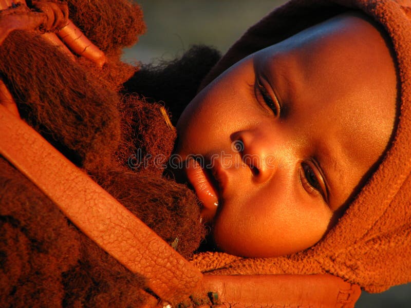 Himba baby editorial photo. Image of close, namibian - 16828911