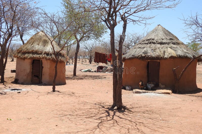 Himba Tribes, Kamanjab, Kunene Region, Namibia Stock Image - Image of ...