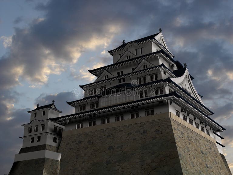 Ancient Japanese Castle Stock Illustrations – 2,768 Ancient Japanese ...