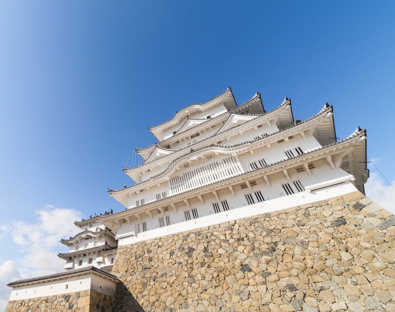 Himeji Castle Bottom View Blue Sky Stock Photos - Free & Royalty-Free ...