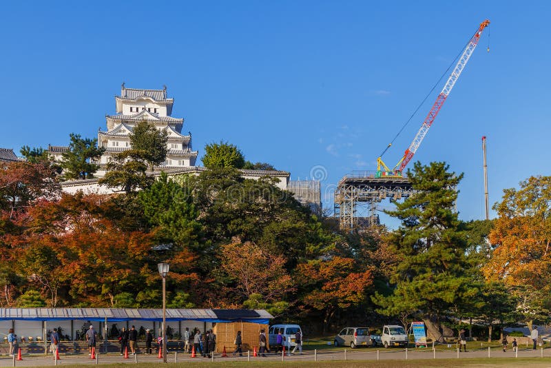 Himeji Castle editorial stock image. Image of landscape - 50111069