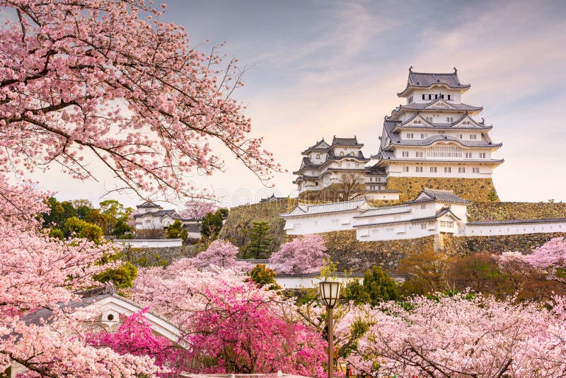 Himeji, Japan at Himeji Castle in Spring Stock Image - Image of ...