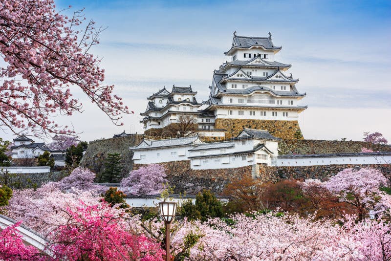 Himeji, Japan at Himeji Castle in Spring Season Stock Image - Image of ...