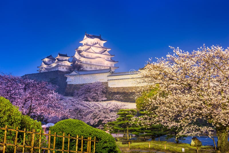 Himeji, Japan at Himeji Castle in Spring Stock Photo - Image of cherry ...
