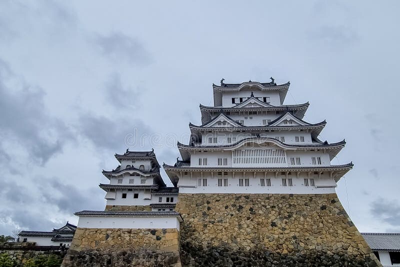The Himeji White Castle is Famous and Beautiful in Japan Stock Image ...