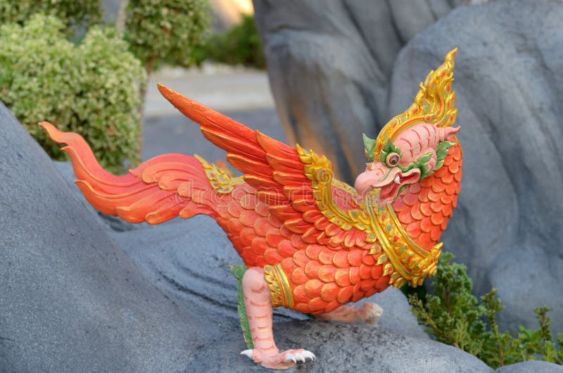 Himmapan animals stock image. Image of crematory, ancient - 33015091