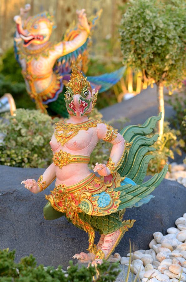 Himmapan animals stock image. Image of crematory, bejaratana - 33580797