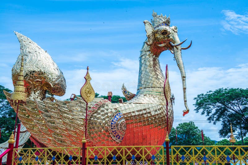 Himmapan Creature Statue at Phra that Suthon Mongkhon Khiri Temple ...