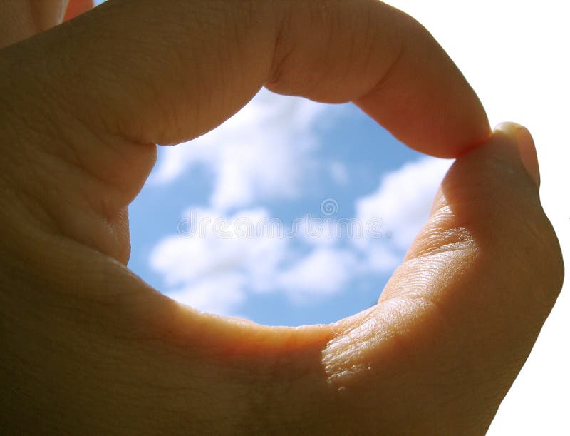 Loch In Der Hand Bild. Bild: 8080273