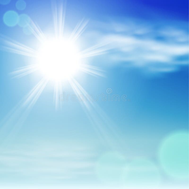 Moln och sol vektor illustrationer. Illustration av diagram - 39270626