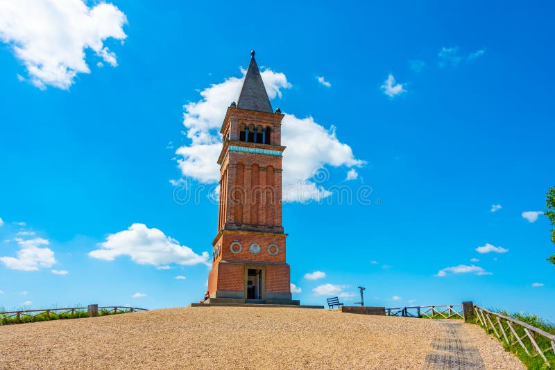 Himmelbjerget Lookout Tower in Denmark Stock Photo - Image of scene ...