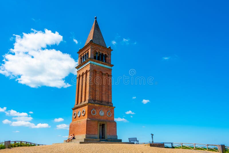Himmelbjerget Lookout Tower in Denmark Stock Photo - Image of ...