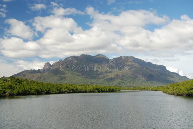 Zoe Bay on Hinchinbrook Island Stock Image - Image of beautiful ...