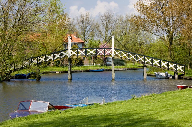 Hindeloopen, Friesland, Netherlands Stock Photo - Image of canal, water ...