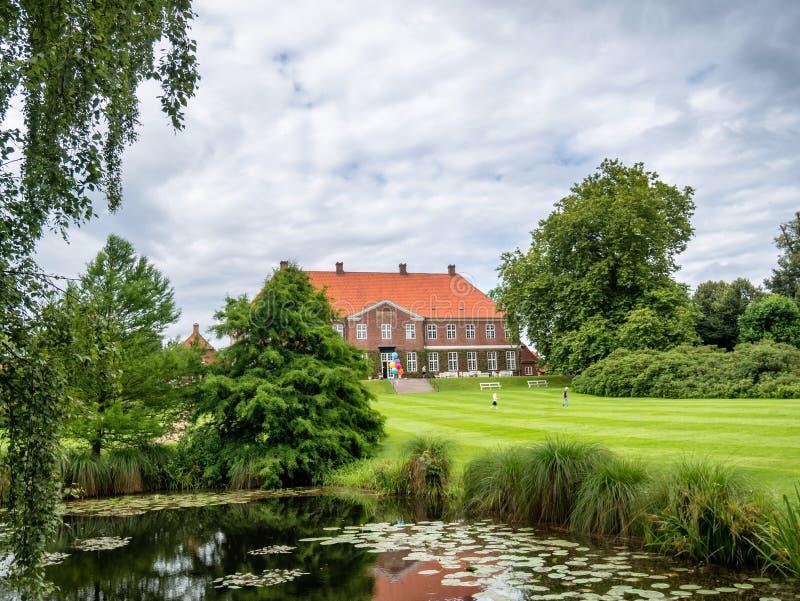 Hindsgavl Castle stock photo. Image of silent, danish - 20017956