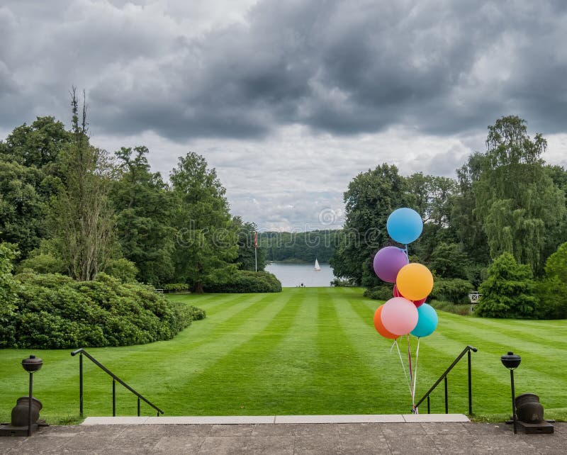 Hindsgavl Castle View Over the Park Stock Photo - Image of denmark ...