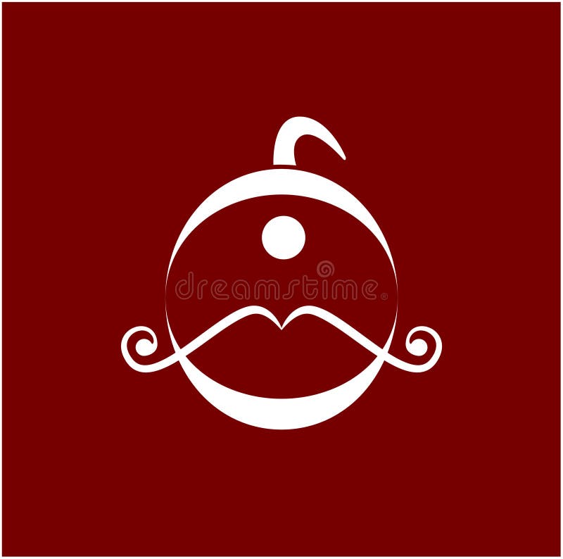 Hindu Bramhan Face Icon. Brahaman Face Vector Stock Vector ...