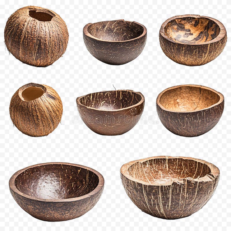 Hindu coconut shells set stock photo. Illustration of foreground ...
