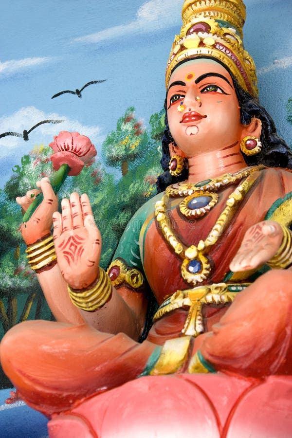 Hindu Deity Seated on Elephant, Masroor, Himachal Pradesh, India Stock ...