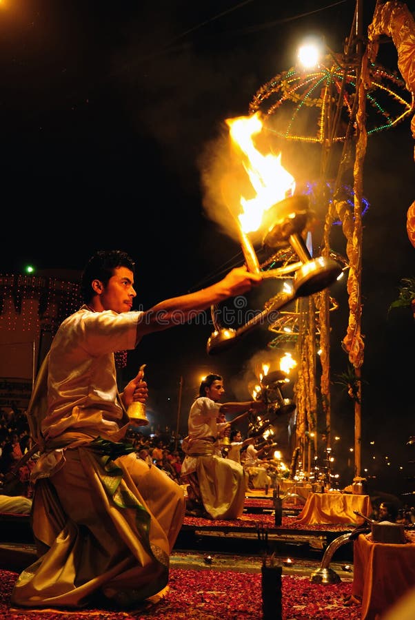 Hindu fire ritual editorial stock photo. Image of pilgrim - 19144418