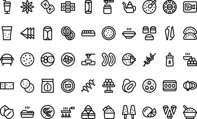 Hindu Food Icons High-Quality Vector Icons Collection with Editable ...