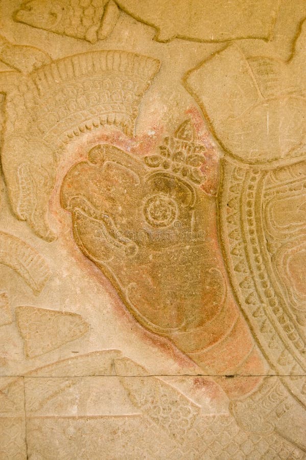 Hindu God Vishnu As a Turtle Stock Photo - Image of ancient, siem: 22454226