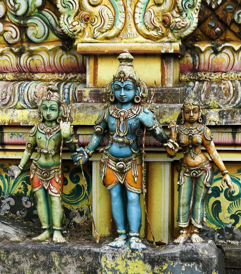 Hindu kovil statues stock image. Image of indian, hinduism - 39056093