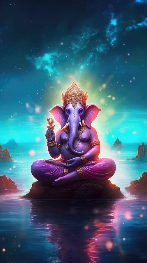 Hindu Mythology God Ganesh. Created with Generative AI Technology ... Hindu Mythology God Ganesh. Created with Generative AI Technology ...