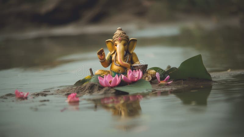 Hindu Mythology God Ganesh. Created with Generative AI Technology ... Hindu Mythology God Ganesh. Created with Generative AI Technology ...