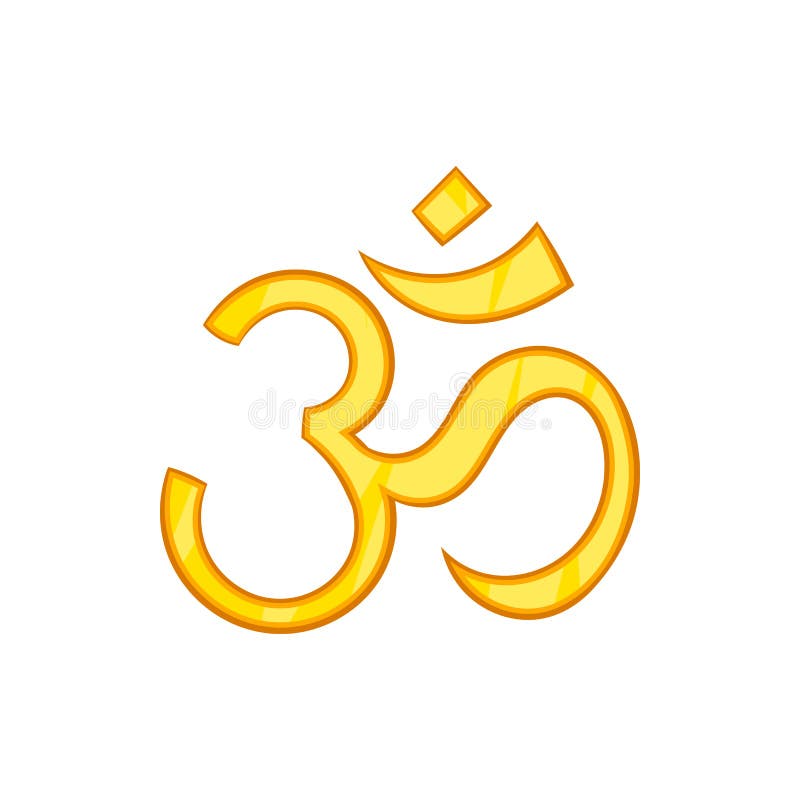 Om Symbol Hinduism Icon , Simple Style Stock Vector - Illustration of ...