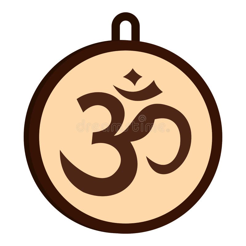 Om Symbol Hinduism Icon , Simple Style Stock Vector - Illustration of ...