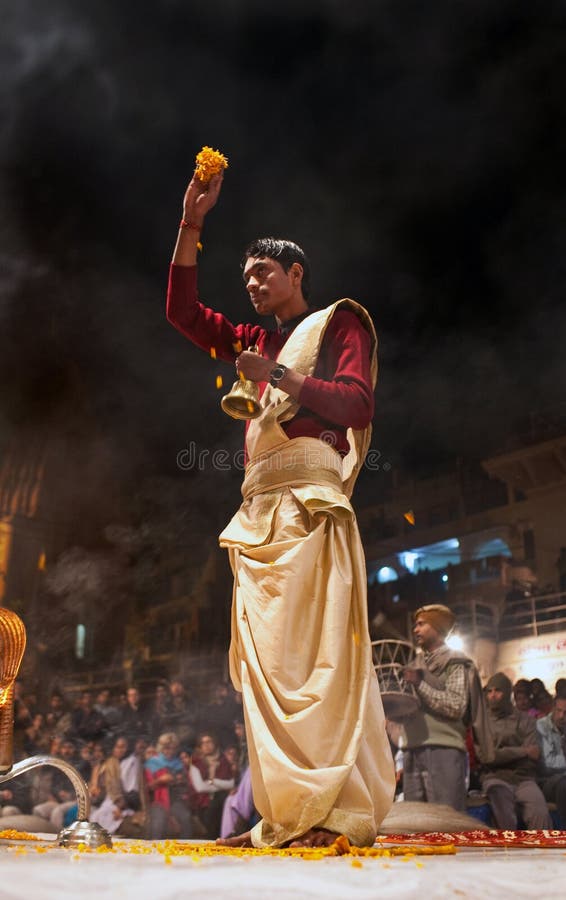 Hindu Priest in Varanasi, India Editorial Photo - Image of hindi ...
