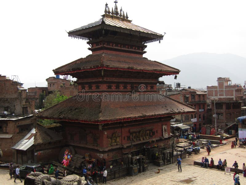 Nepali Hindu Temple editorial stock image. Image of decoration - 178396714