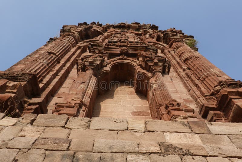 A Hindu Temple Built with Red Sand Stones Stock Photo - Image of ...