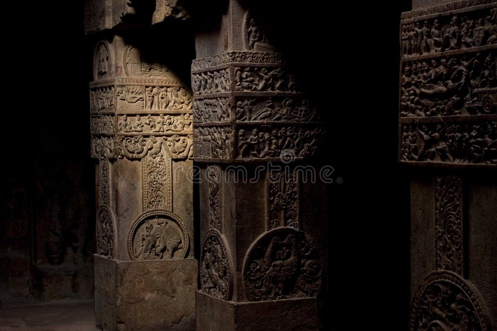 Hindu temple columns stock image. Image of hinduism, indian - 7102023
