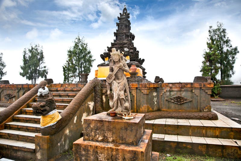 Hindu Temple Near Mt. Bromo, East Java Indonesia Stock Photo - Image of ...