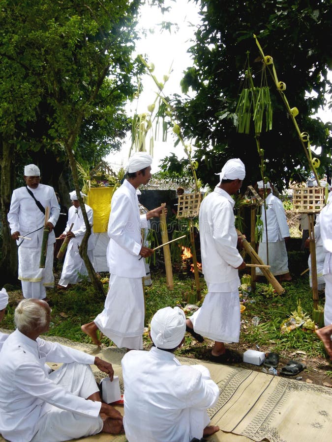 Cleansing ceremony editorial stock image. Image of java - 67836714