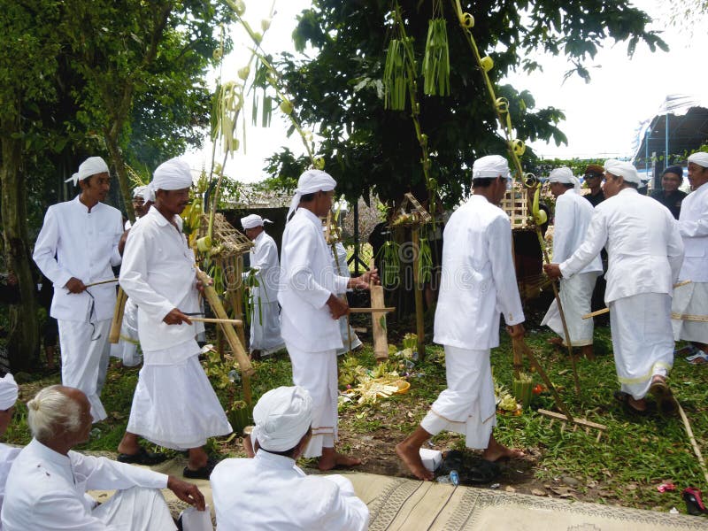Cleansing ceremony editorial stock image. Image of java - 67836714