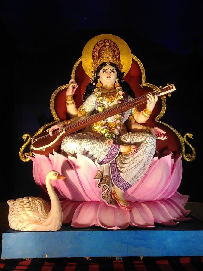 DEVI SARASWATI stock photo. Image of monument, sculpture - 334991576