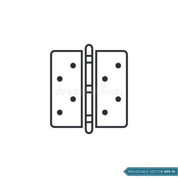 Hinge Icon Vector Template Illustration Design Stock Vector ...
