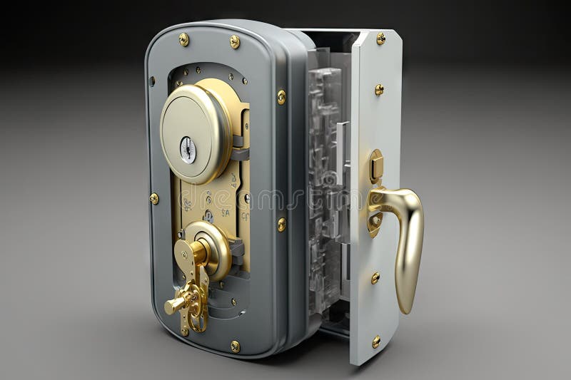 Hinged Door Lock with Combination, for Added Security Stock ...